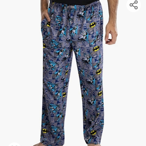 DC Comics | Pants | Dc Comics Mens Classic Batman Comic Allover Print ...